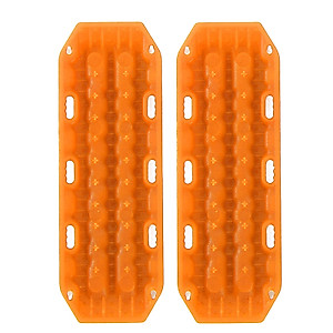 Dilwe 2pcs RC Sand Ladder, RC Plastic Recovery Ramps Board Compatible with 1/24 1/18 RC Car(Orange)