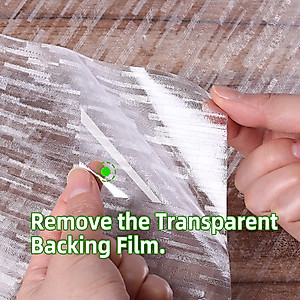 CottonColors Window Privacy Film, Frosted Non Adhesive Opaque Window Sticker Removeable UV Blocking Self Static Cling Vinyl Glass Film Covering for Home Office Living Meeting Room（17.5 in x 78.5 in）