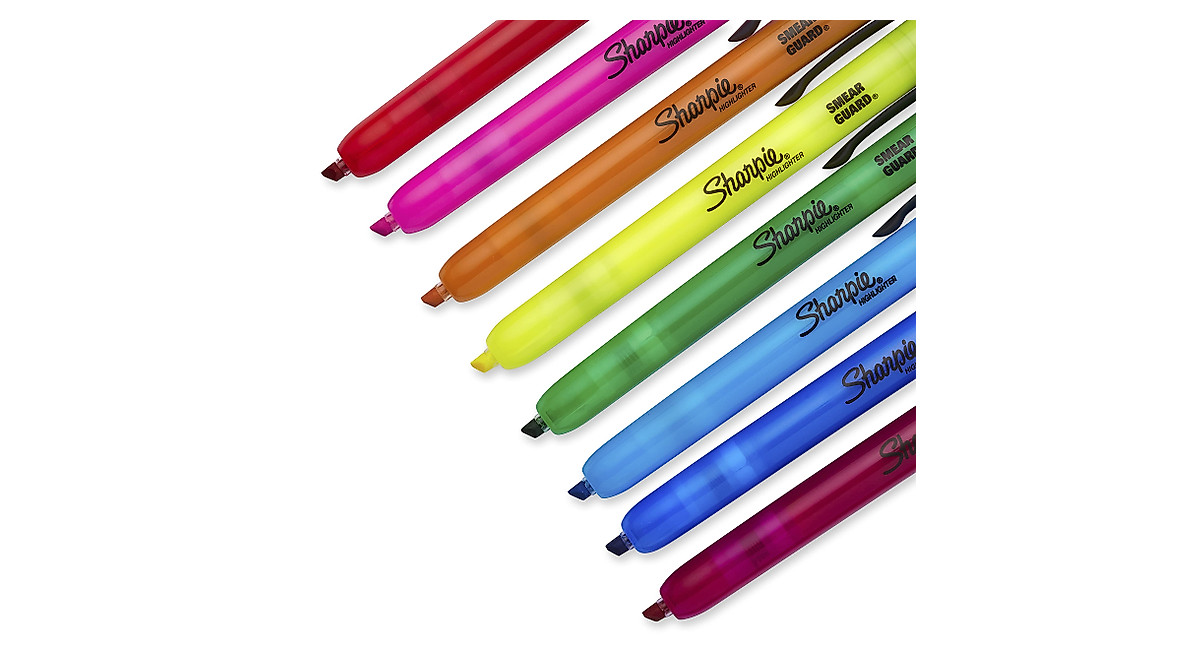 Sharpie Retractable Highlighters - Vibrant & Smudge-Resistant