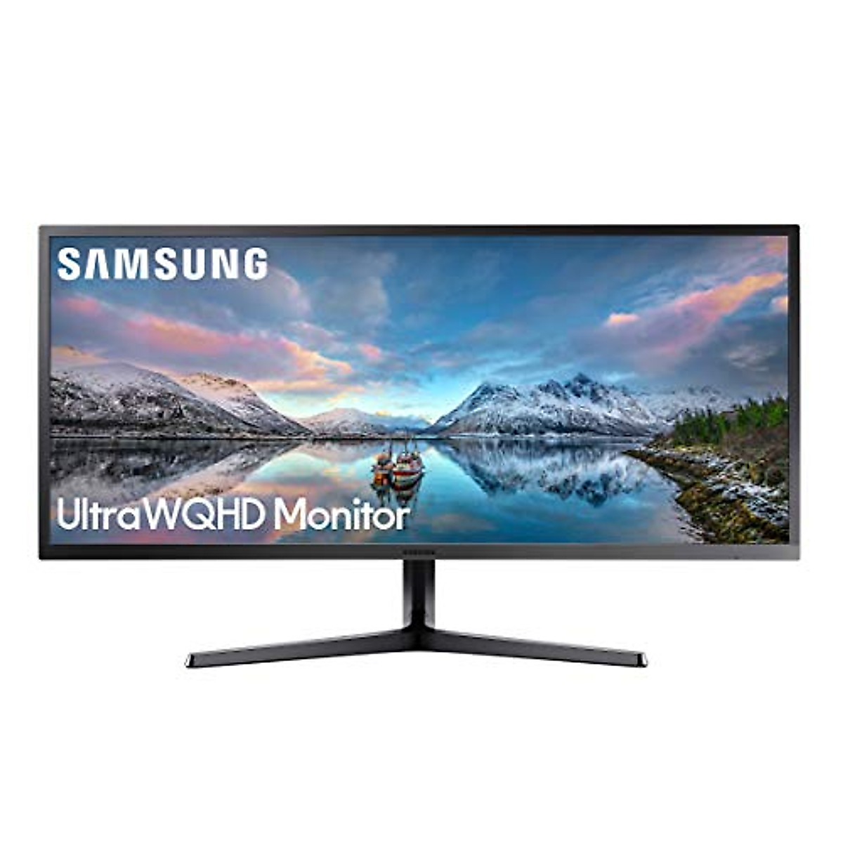 SAMSUNG 34-Inch SJ55W Ultrawide Gaming Monitor (LS34J550WQNXZA) – 75Hz Refresh, WQHD Computer Monitor, 3440 x 1440p Resolution, 4ms Response, FreeSync, Split Screen, HDMI, Black