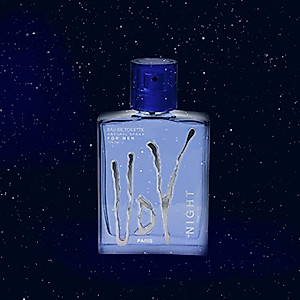 Ulric De Varens NIGHT - Eau De Toilette for Men - Captivating, Enchanting, and Luxurious- Easy to Love, Manly, and Notes of Bergamot, Mandarin, Pineapple, and Cedar- Bold and Fearless Men - 3.4 Fl Oz