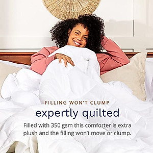 ViscoSoft Twin XL Extra Long Topper + Comforter Bundle
