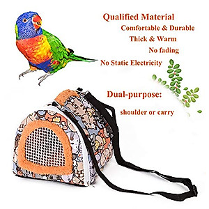 Small Pets Carrier Bag, Portable Rats Sugar Glider Guinea Pig Chinchillas Hamster Hedgehog Outdoor Travel Carrier Pouch Bag, Small Animals Breathable Hanging Tote Bag with Detachable Strap Zipper