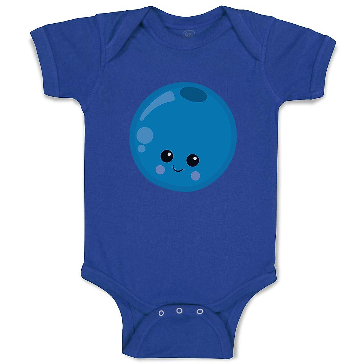 Cute Rascals Custom Boy & Girl Baby Bodysuit Blueberry Funny Cotton Baby Clothes Royal Blue Design Only 6 Months