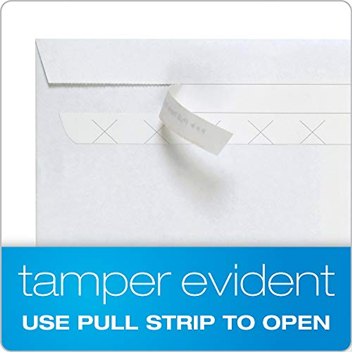 Columbian Envelopes Columbian 9 x 12 Catalog Mailing Envelopes, SimplySafe Tamper Evident, Security Tint, Pull Strip, Peel and Seal Closure, White, 100/Box (COLO930)