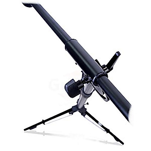 GRIFFIN Professional Studio Microphone Boom Stand with Casters | Extended Height Recording Mic Holder Tripod on Wheels | Tall Telescoping Arm Mount & Retractable Legs for Vocals, Choir, Overhead Drums