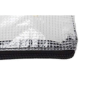 Creative Mark Plastic Zipper Bag – Durable Plastic Waterproof Pouch – Semi-Opaque Large Zipper Pouch – Storage Pouch Bag