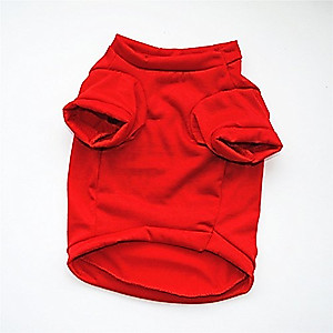 Dog Cat T-Shirt for Little Small Pets Lovely Cute Doggie Tops Pullover Sleeveless Puppy Pet Apparel Clothes