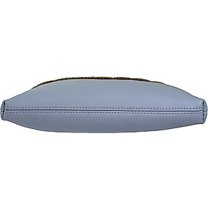 B BRENTANO Vegan Medium Crossbody Handbag Purse (Blue 1)