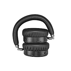 Monoprice Bluetooth Headphones with Active Noise Cancelling, 20H Playback/Talk Time, with The AAC, SBC, Qualcomm aptX, and Qualcomm aptX Low Latency Audio codecs,Black