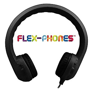 HamiltonBuhl Kids-BLK Wired Headphones, Black, 2.35x6.75x6.85