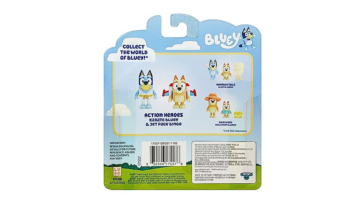 Bluey Action Heroes 2-Packs: Adventure Awaits!