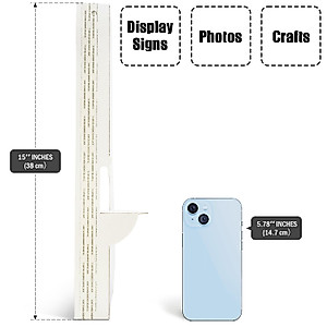 Lineco, Self Stick Easel Back, Archival Acid-Free, Display Signs Pictures Brochures Posters Frames Artwork Crafts (15", 25 Pack, White)