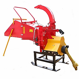 8" PTO Wood Chipper Tree Shredder 3 Point Farm Tractor Implement - with Auto Feed
