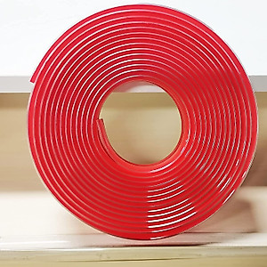 Baby Proofing 20ft Silicone Strip Clear Soft Corner Protectors with Pre-Taped Strong Adhesive, Edge Protectors for Sharp Corners of Tables Cabinets Furniture