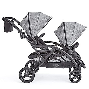 Contours Baby Stroller Organizer, Adjustable Stroller Caddy, Parent Organizer Accessory, Stroller Accessory, Cup Holder and Storage - Compatible with Select Contours Strollers and Wagons - Black