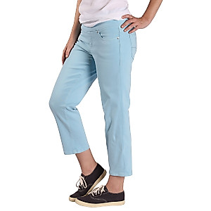JAG Jeans Women's Echo Crop in Dolce Twill, Azure, 2 Petite