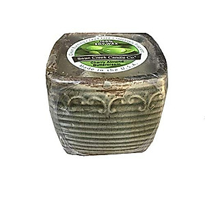 Cherry Almond Buttercream Vintage Square Pot Swan Creek Candle (Color: Pewter)
