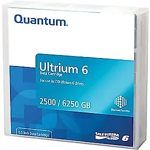 Quantum MR-L6MQN-BL Tape Lto Ultrium-6 2.5tb/6.25tb Metal Particle [mp] Labeled