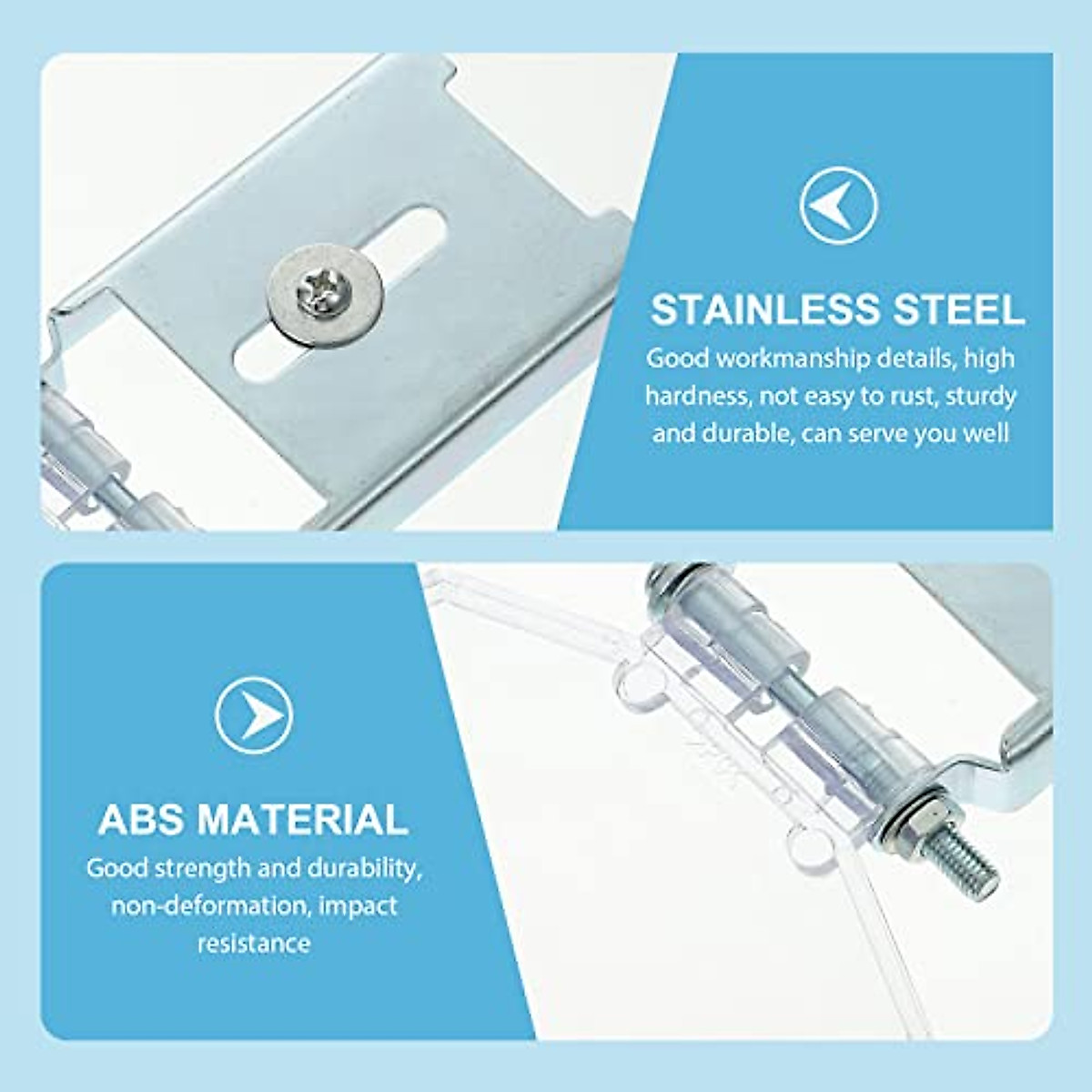 Hemobllo Bench Grinder Eyeshield, 2 Pcs Stainless Steel Bench Grinder Guard Shield Eyeshield Replacement Kit Grinder Eye Shield Accessories for Bench Type 200/250 Grinders