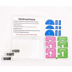 Screen Protector Glass Designed for Fujifilm X-A5 X-A3 X-A10 Camera, WH1916 9H Tempered Glass Anti-Bubble Anti-scratch Ultra-Clear [3-Pack]