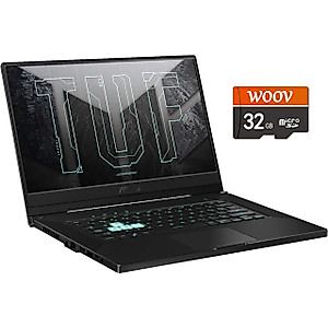 ASUS TUF Gaming Laptop, 15.6" 144Hz FHD, Intel Core i7-11370H Up to 4.80 GHz, NVIDIA GeForce RTX 3060,Thunderbolt 4,Backlit Keyboard, Windows 10, 16GB RAM | 512GB PCIe SSD | WOOV 32G SD