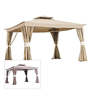 Garden Winds 2010 Living Home 10 x 12 Gazebo Replacement Canopy and Netting - RipLock 350