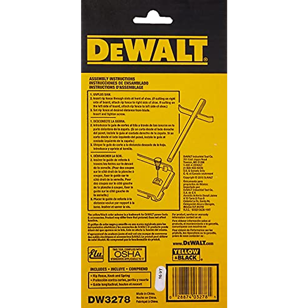 DEWALT Circular Saw Fence (DW3278)