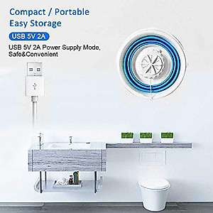 Mini Washing Machine With Foldable Tub Portable Personal Rotating Ultrasonic Turbines Washer USB Convenient Laundry for Travel Home Business Trip