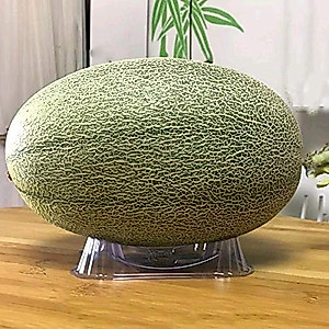 kemengsuer 100 Pieces Plastic Melon Cradle, Fruit & Vegetable Cradle Stands, Holds up to 20 lbs, Clear Plastic Melon Support Cradle for Keep Watermelon Off of The Ground(13.5 x 10.5cm/5.11 x 4.13inch)