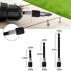 Flexible Drill Bit Extension Set & Universal Socket Tool, Bendable Drill Bit Extension, 3pcs Drill Bit Holder, 1/4 3/8 1/2" Universal Socket Adapter Set, 105° Right Angle Drill, Screwdriver Bit Kit