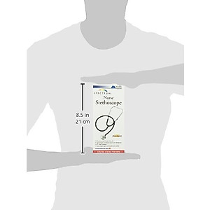 MABIS Spectrum Series Single Head Cardiology Stethoscope, Nursing and Clinical Use Stethoscope, Lightweight, 30 Inch, Black (Pack of 100)