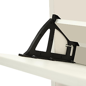 YUNLAIGOTOP Modern Shoe Storage Cabinet, Modern 3 Drawer Shoe Cabinet with 3 Flip Drawers, Shoes Storage for Entryway, Narrow Rack Cabinet for Entryway, Hallway & Bedroom, White