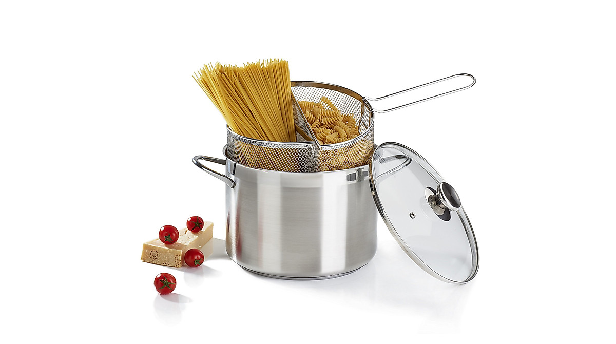 Barazzoni Spaghetti Pot - Double Basket Design 24cm