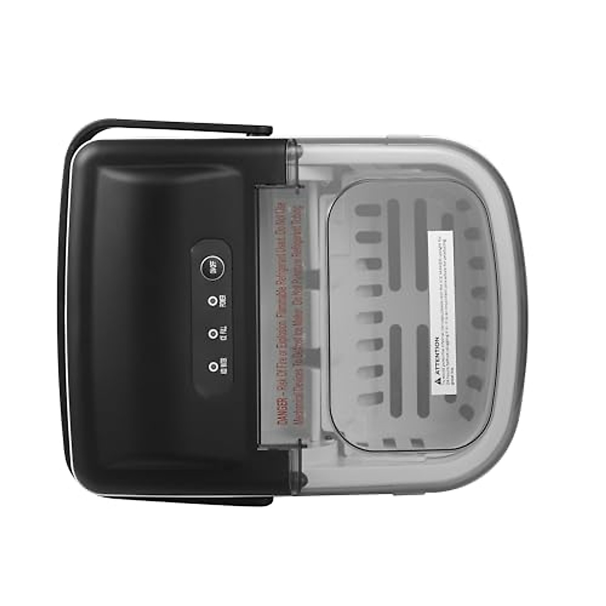 Panana Countertop Ice Makers,Automatic Clean,Portable Ice Maker 9 Bullet Ice Ready in 7-12min,26.5lbs/24H,for Home/Kitchen/Office/Party,Black