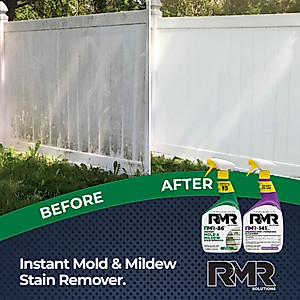 RMR Brands Complete Mold Killer & Stain Remover Bundle - Mold and Mildew Prevention Kit, Disinfectant Spray, Mold and Mildew Stain Remover, Includes 2 - 32 Ounce Bottles