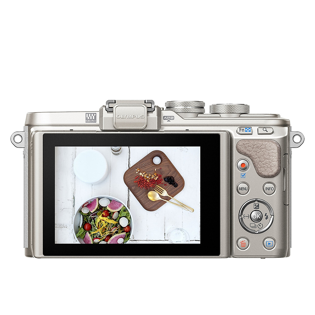 OLYMPUS Mirrorless Single - Lens Reflex Camera E - PL8 EZ, whites