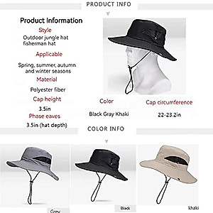 NXUPSB Bucket Hat for Women/Men Quick-Drying Wide Brim Sun Hat Windproof Hiking, Fishing, and Beach Camping Hats(Khaki)
