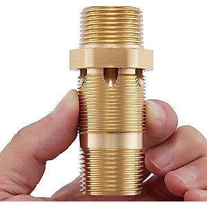 LitOrange LP Propane Air Mixer Valve, Gas High Capacity 3/4" Air Mixer Valve for Fire Pits and Fireplace, 300K BTU, Solid Brass
