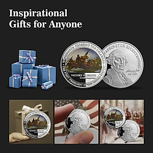 BHealthLife US President Challenge Coin George Washington 1732-1932 Crossing The Delaware