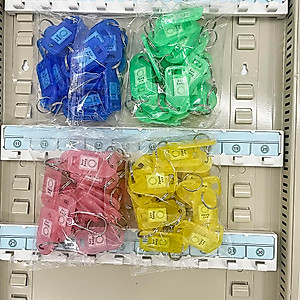 TECHTONGDA Wall Mount Key Cabinet Key Storage Lock Box Steel Adjustable Key Organizer (60 Position)