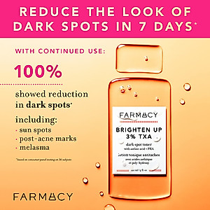 Farmacy 3% TXA Toner for Face - Brightening Face Toner for Oily Skin - Liquid Exfoliant with Azelaic Acid + 5% PHA to Target Visible Dullness + Help Reduce Uneven Skin Tone (120ml)