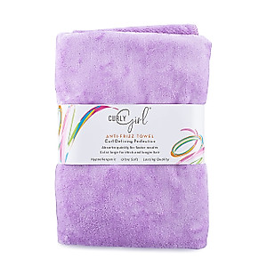 Curly Girl Microfiber Hair Towel - Anti-Frizz, Absorbent, Fast Drying - for Curly Hair - Microfiber Hair Towel for Curly Hair