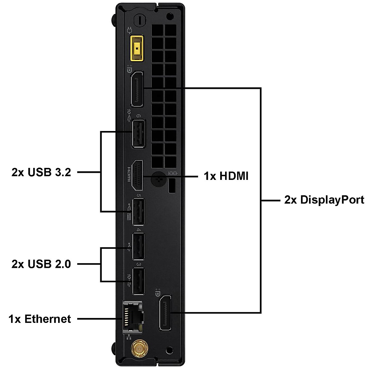OEM Lenovo ThinkCentre M70q Tiny M70 Intel Hexa Core (6 Cores) i5-10400T, 16GB RAM, 512GB NVMe 4.0, HDMI Cable, W10P, WiFi 6, 3YR, Business Desktop