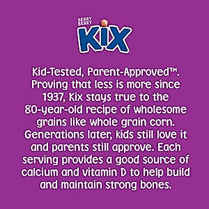 Berry Berry Kix Whole Grain Breakfast Cereal, Crispy Corn Cereal, Family Size, 18 oz