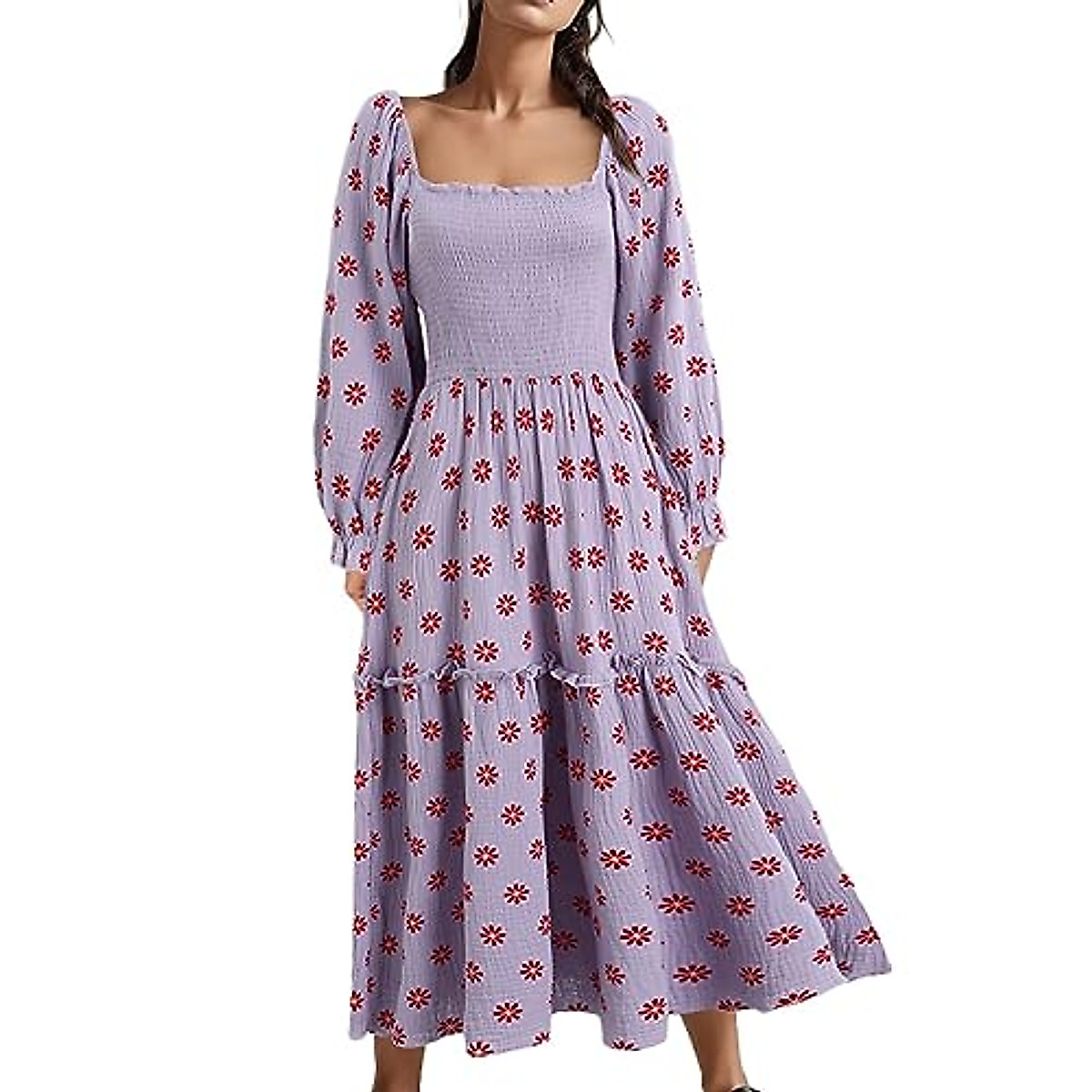 Aline Dress for Women Sun Dress Beach Womens Short White Dress Swing Long Strapless Dresses for Women Lantern Long Sleeve Vestidos de Mujer rojos Cortos Shift Dresses Elegant Dresses for Women tie