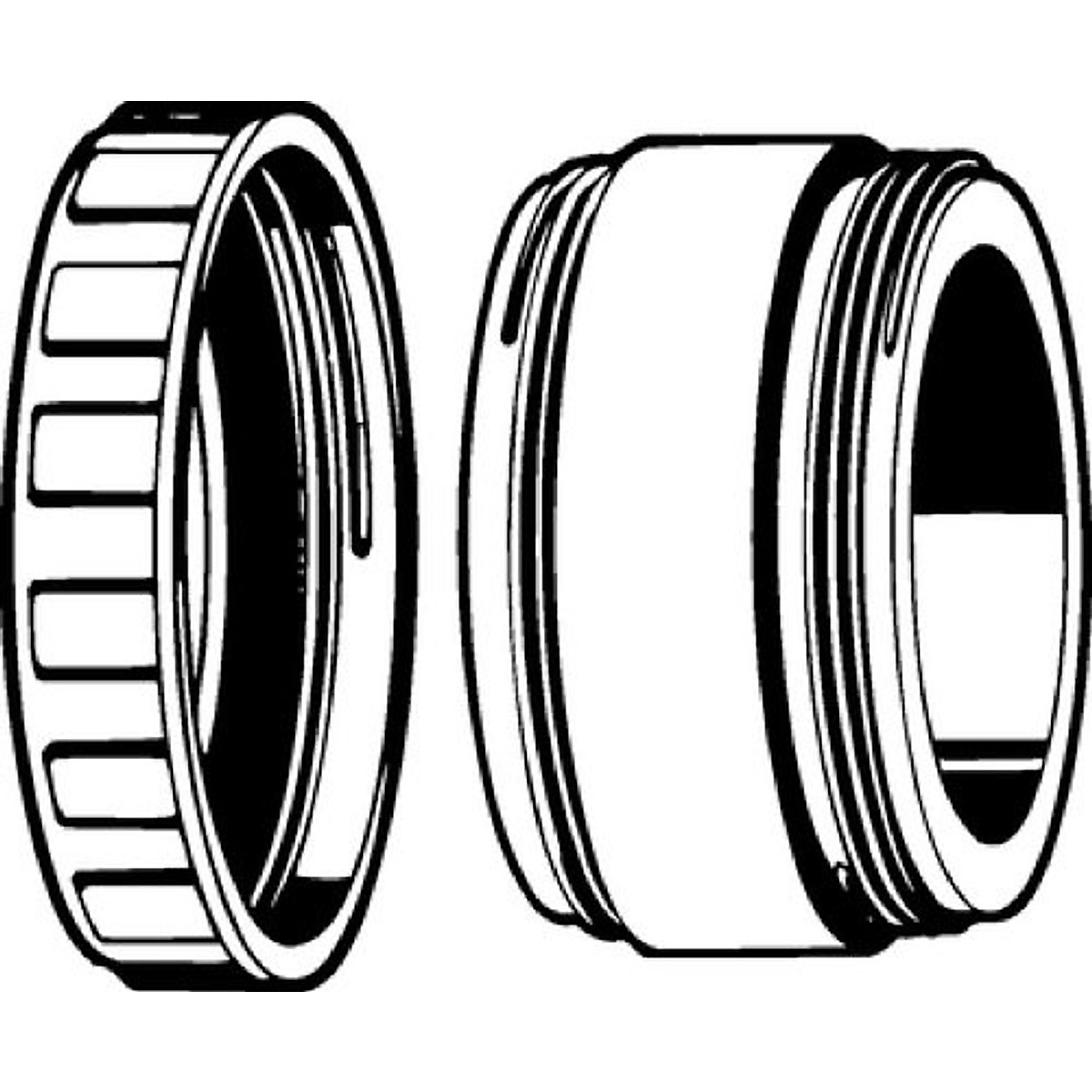 Marinco 110R Sealing Collar with Threaded Ring for 20 and 30 Amp Systems, Black, 30A Sealing Collar & Threaded Ring