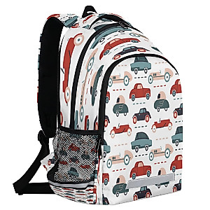 XMNYGJ Retro Car Paint Travel Laptop Backpack for Men Women 15.6 Inch Computer Lightweight College Casual Daypack Hiking Backpack Work Bag Weekender Rucksack