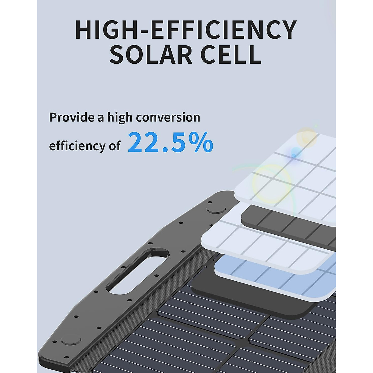 Solar Panel, Foldable Portable Solar Panel Battery Charger Kit with Adjustable Kickstand, Wire Storage Bag, MC4 Cable, IP67 Waterproof for Portable Power Station Camping Tent Home Off-Grid RV (200W)