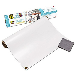 Post-It Def3x2 Dry Erase Surface with Adhesive Backing, 36-Inch X 24-Inch, White